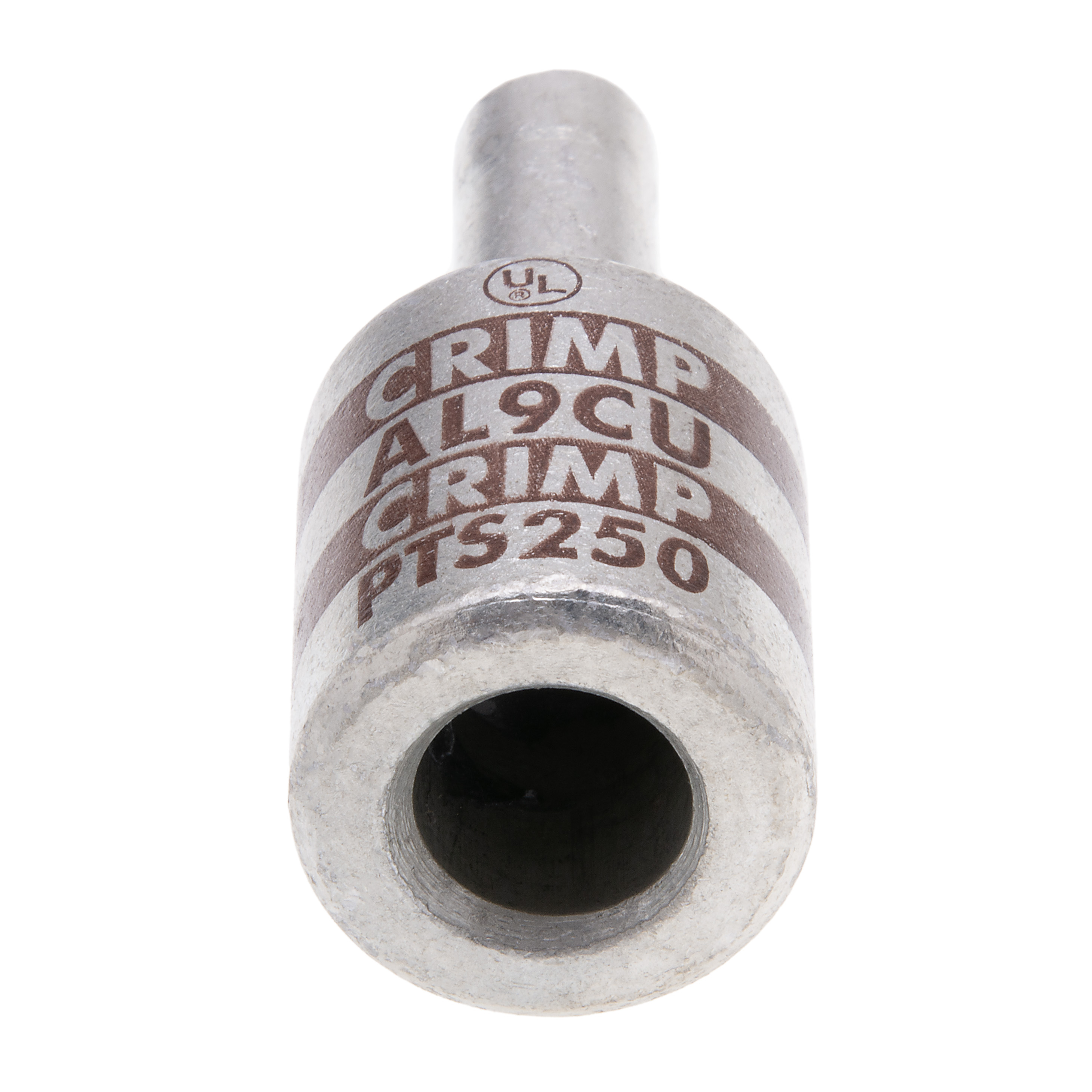 Polaris PTS250 Aluminum, Tin Plated Pin Terminal, 250 Mcm Wire Size, 3/ ...