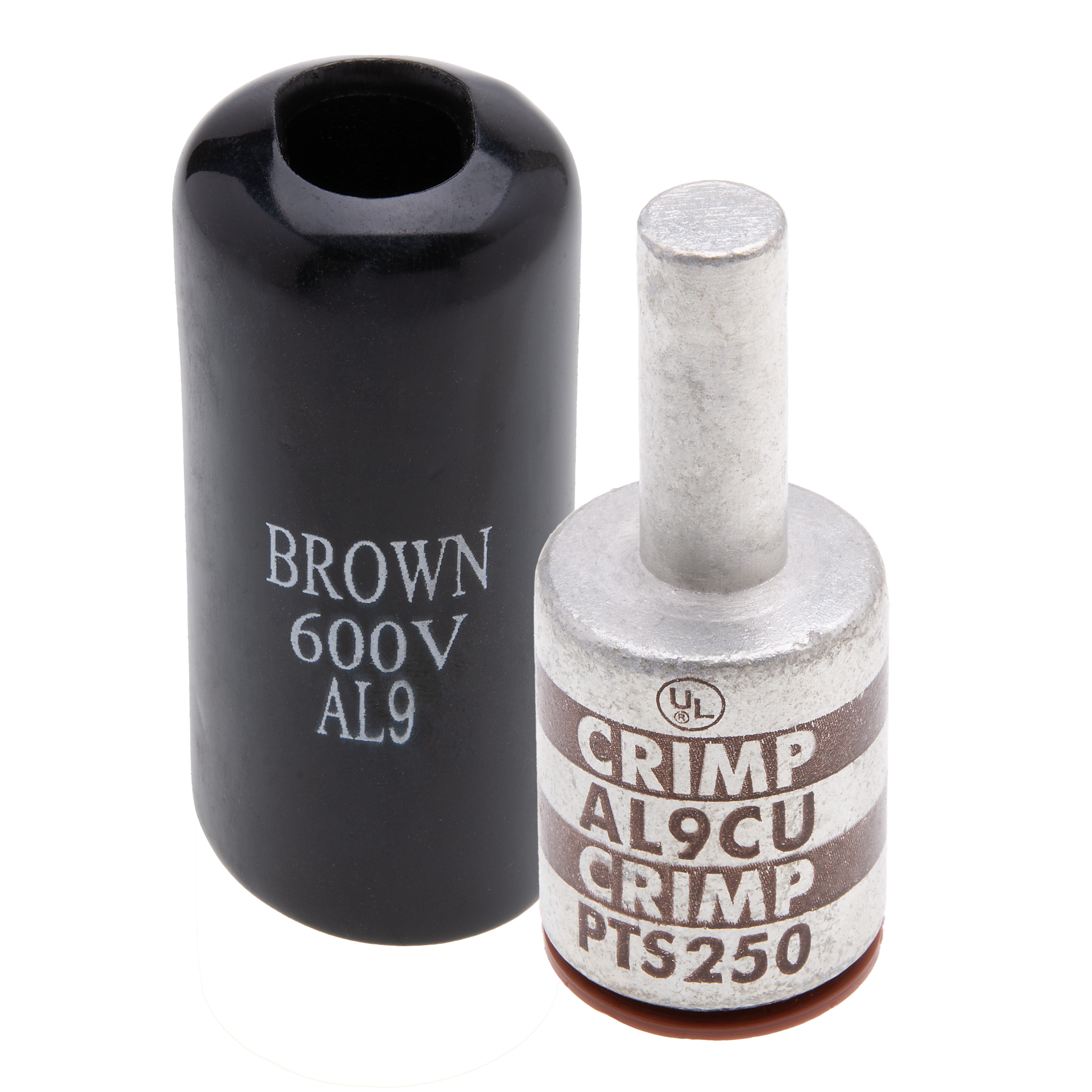 Polaris PTS250 Aluminum, Tin Plated Pin Terminal, 250 Mcm Wire Size, 3/ ...